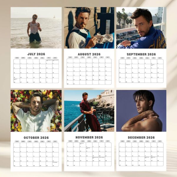 jonathan Bailey 2026 Wall Calendar – Thread Rody